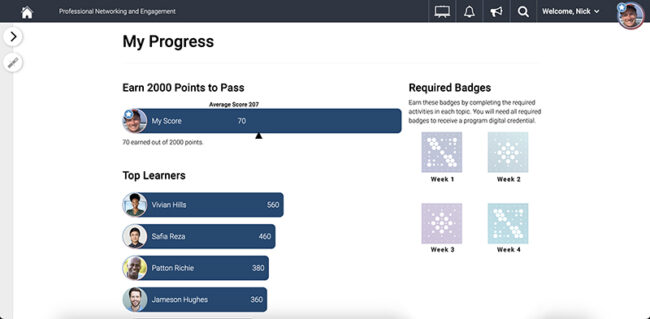 Engagement Hack: eLearning Gamification with Cohort Learning
